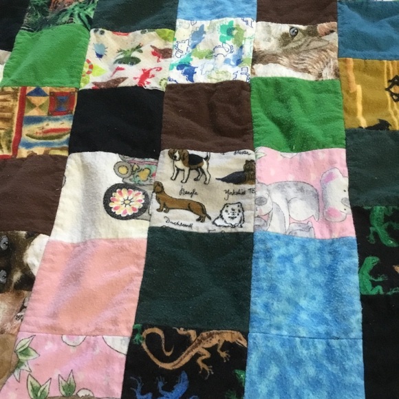 Handmade | Bedding | Handmade Colorful Patchwork Rag Quilt Aprox 5x5 ...